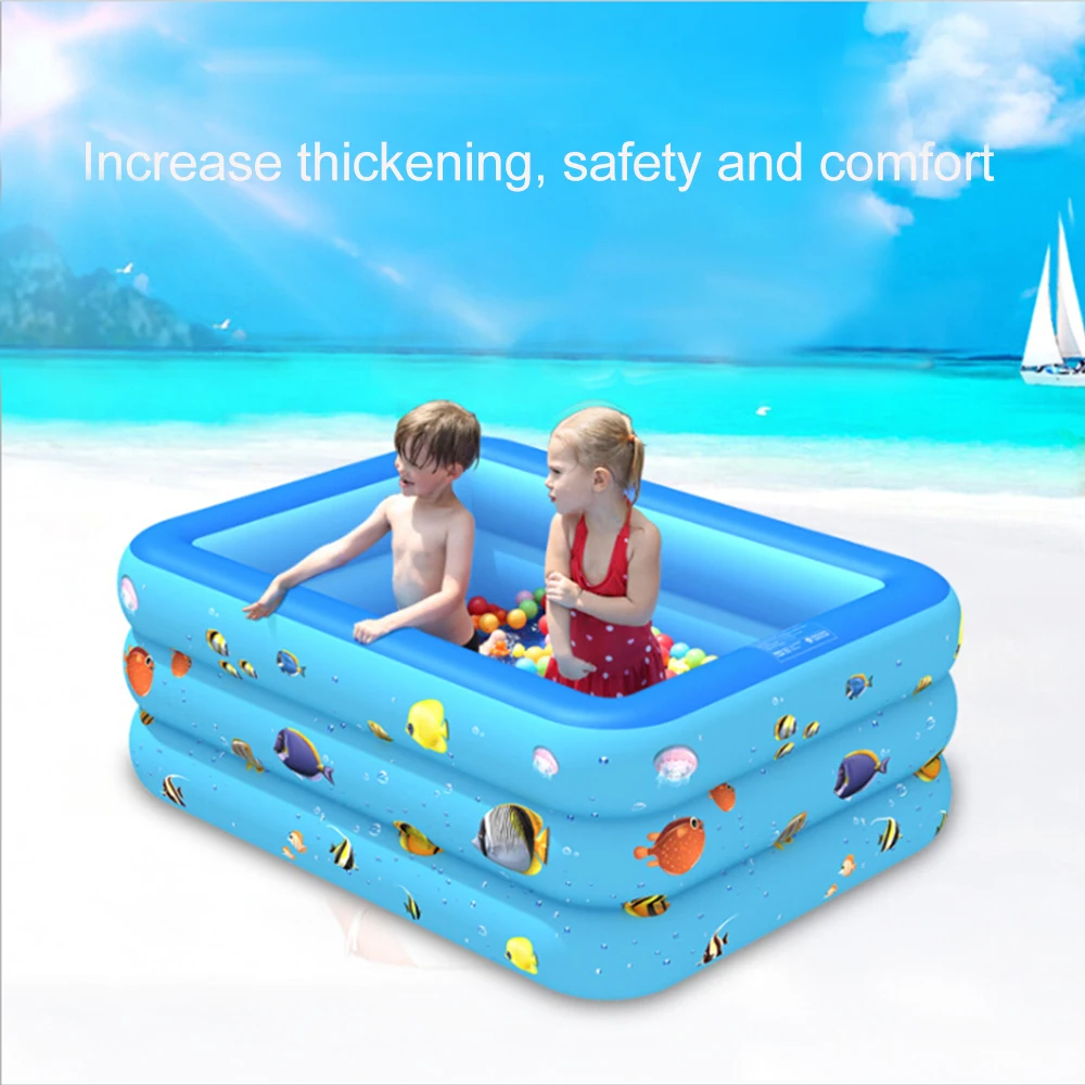 Children Bathing Tub Baby Home Use Paddling Pool Inflatable Summer ...