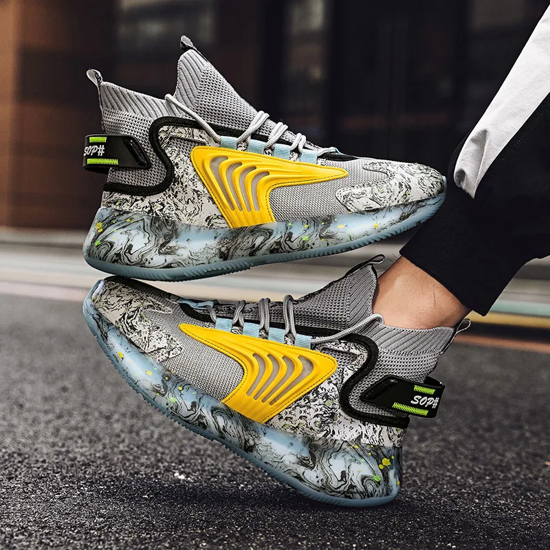 New 2021 Trendy Men Casual Shoes Fashion Designer Chunky Sneakers Man ...