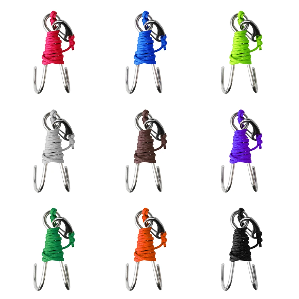 Scuba-316-Stainless-Steel-Current-Diving-Double-Reef-Hooks-Dual-Line ...