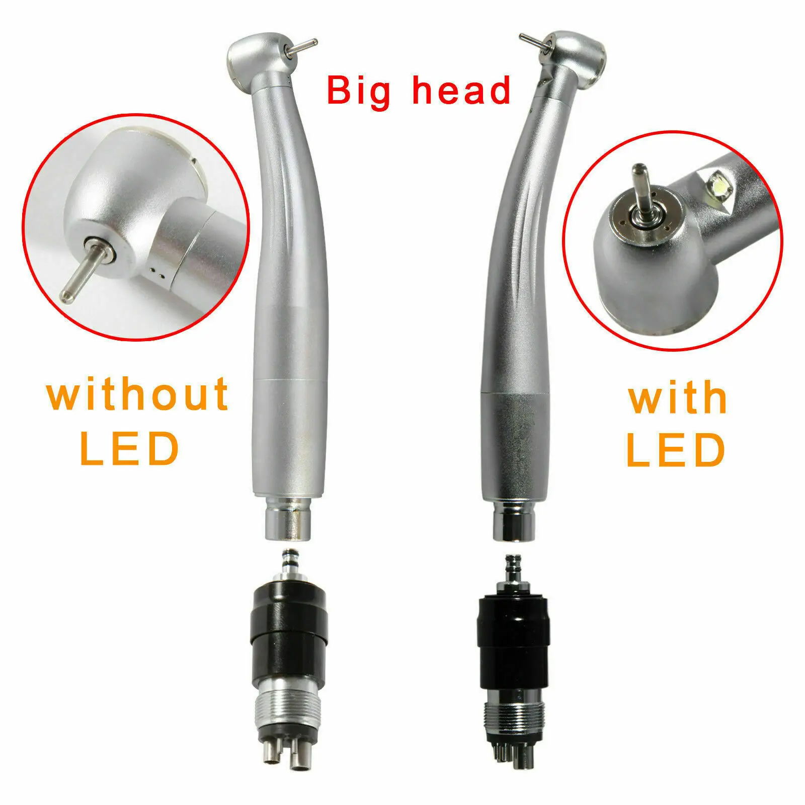 Dental-High-Speed-Handpiece-LED-4-hole-With-Coupler-NSK-Style-dental ...