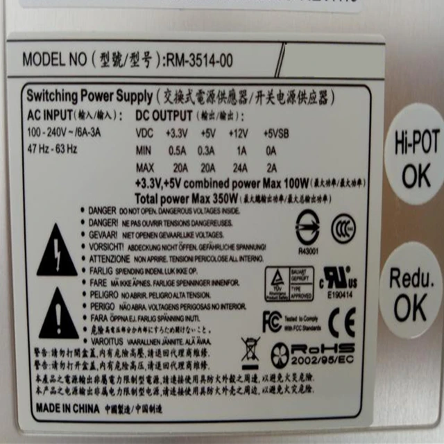 Original PSU For FSP 350W Switching Power Supply RM-3514-00 ...