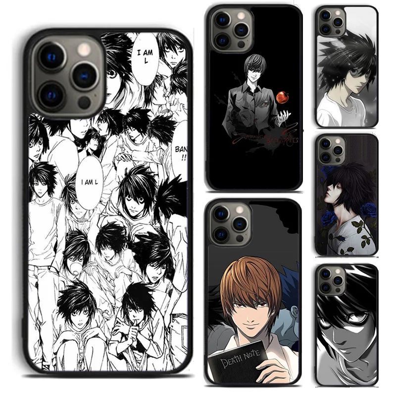 Funda de teléfono DEATH NOTE L Lawliet para iPhone 14 5 6 7 8 Plus X XR ...