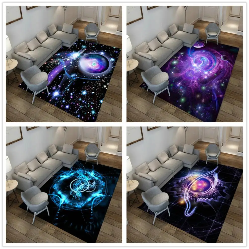 Modern Large Mats Dream Galaxy Space 3d Printing Carpet Home Decor ...