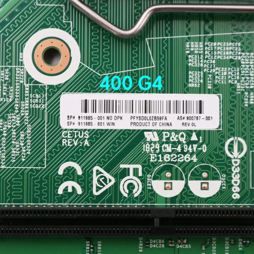 HP ProDesk 400 G4 SFF Motherboard 911985-001 911985-601 900787-001 ...