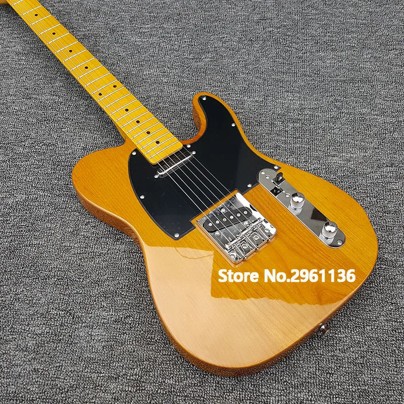 Guitarra eléctrica de alta calidad, estilo TL, cuerpo Alber con cuello ...