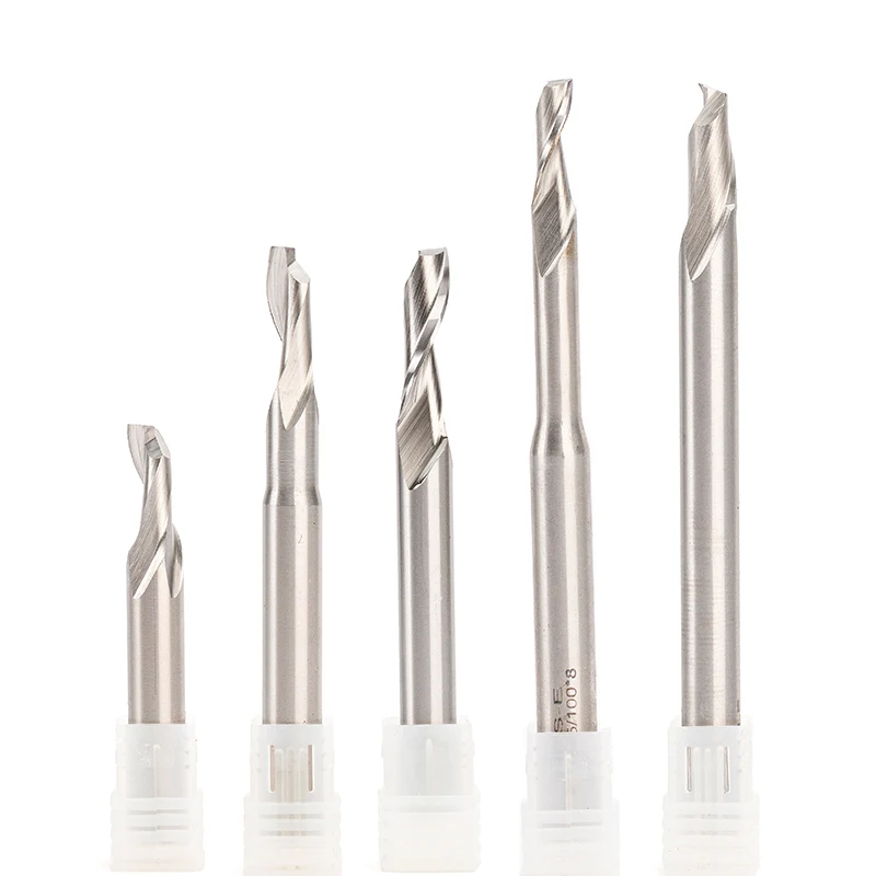 10pc-One-Flute-End-Mill-Bit-HSS-Single-Flute-Aluminum-Copper-Cutting ...
