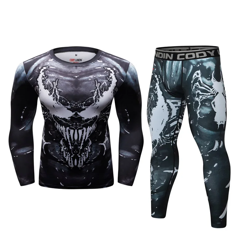 Men's Thermal Underwear For Men Male Thermo Kickboxing Clothes MMA Long ...