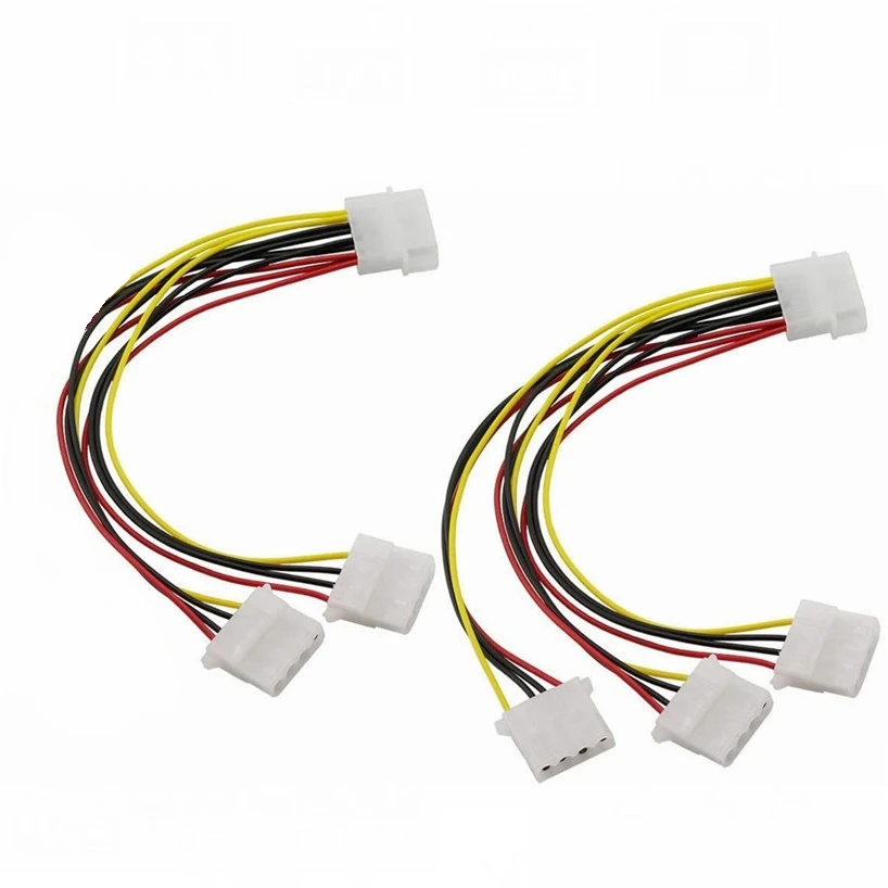 400 pces 4 pinos molex macho 1 a 2 portas 3 porto molex 4 p ide fêmea ...