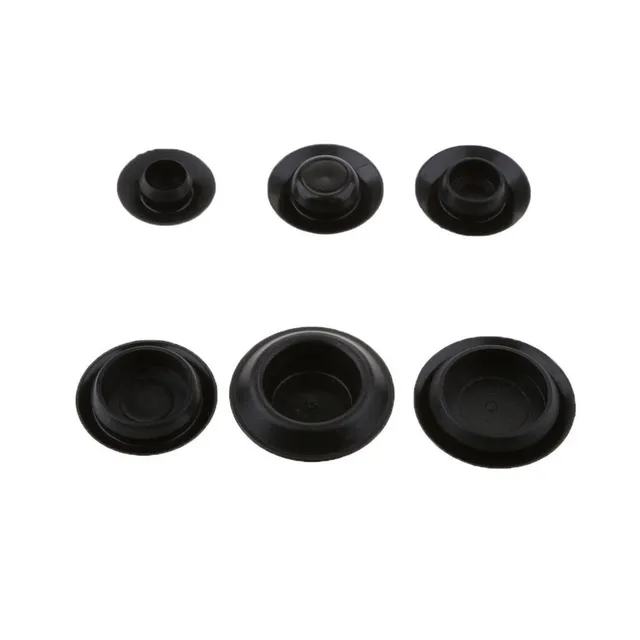 Auto Body Rubber Plugs 50 Piece Flush Mount Black Hole Plug Assortment