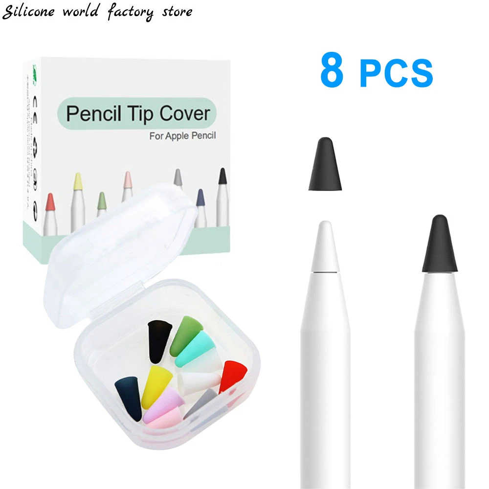 8pcs Silicone Replacement Tip Case | Silicone Protective Case Pen ...