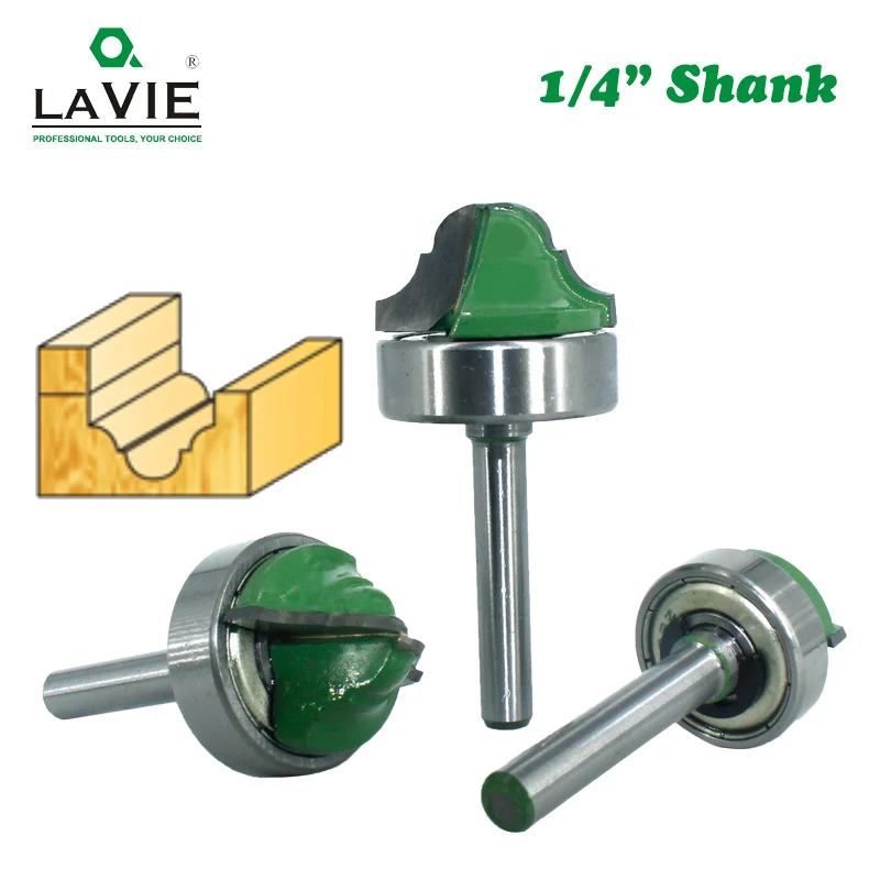 LAVIE-1pc-6-35mm-Shank-Double-Roman-Ogee-Edging-Router-Bit-Bearing-Wood ...