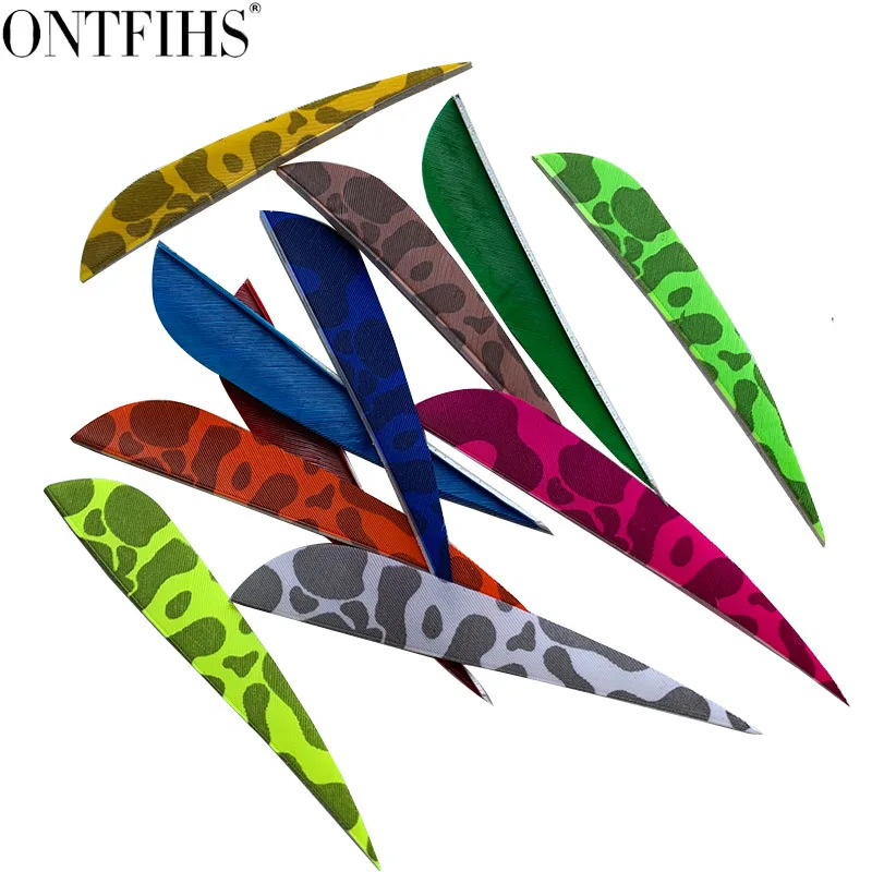 30/50pcs Archery Arrows Blood Red Feathers 4inch Natural Turkey ...