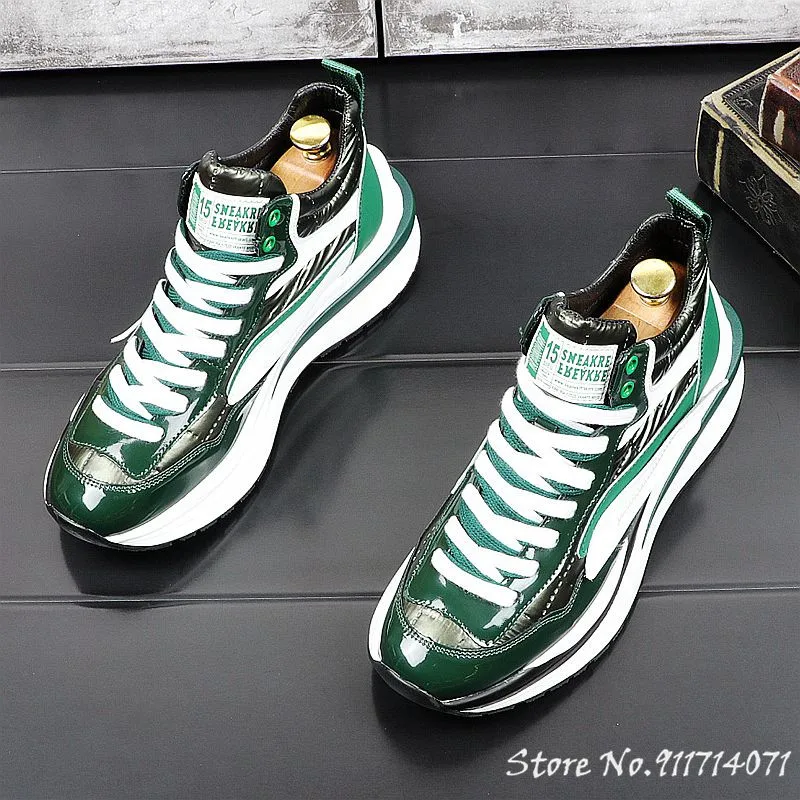 Spring-Men-Sneakers-New-Lace-Up-Bulky-Men-Shoes-Pilot-Fashion-Casual ...