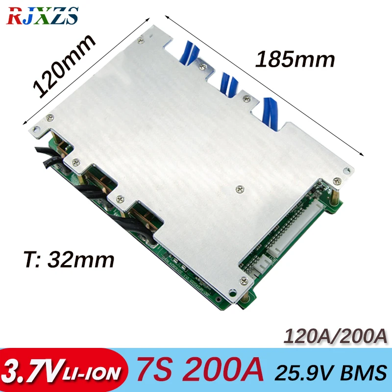 7S 200A BMS Lithium Ion 24V 120A/200A Large High Current BMS PCM For ...