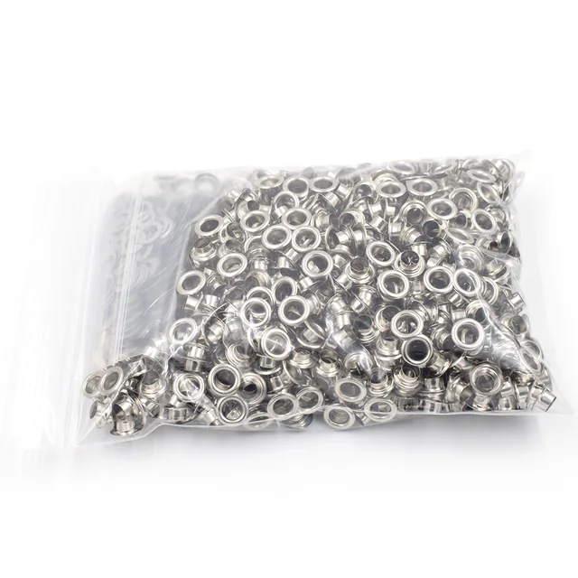 1000sets Eyelets Inner Diameter 5mm Brass Eyelets with Washer DIY ...