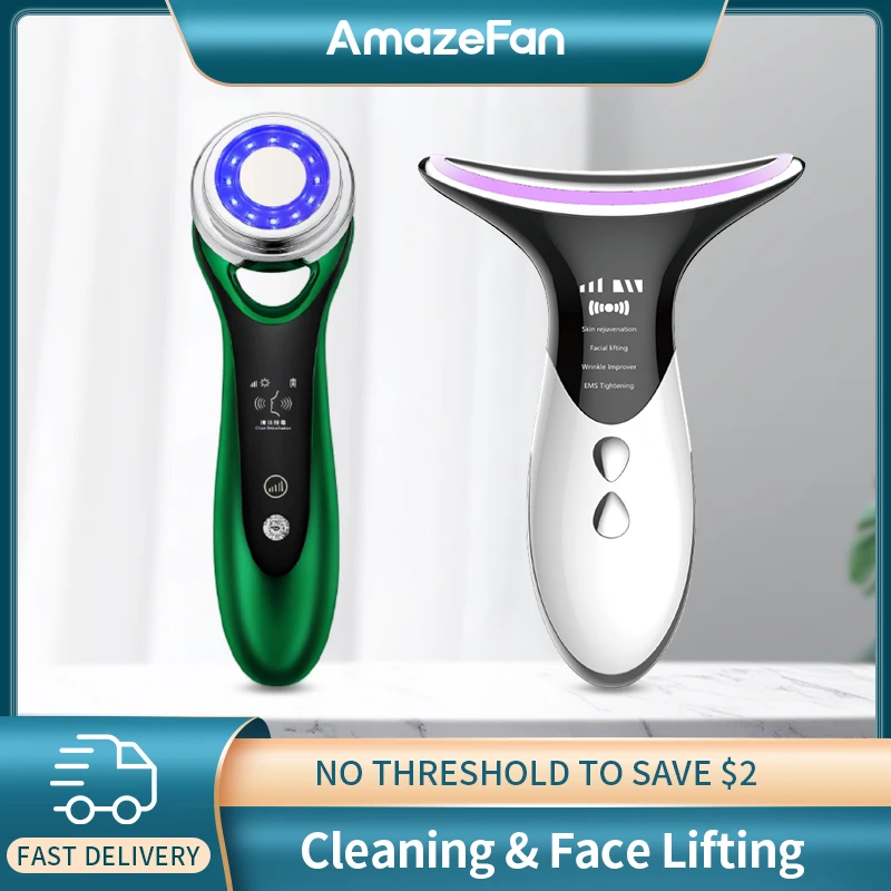 AmazeFan Neck Anti wrinkle Beauty Device LED Photon Therapy Skin Care ...
