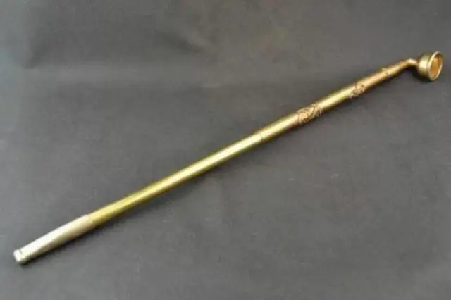 Chinese Tibetan Copper dragon Phoenix Bird beast Tobacco Smoking Tool ...