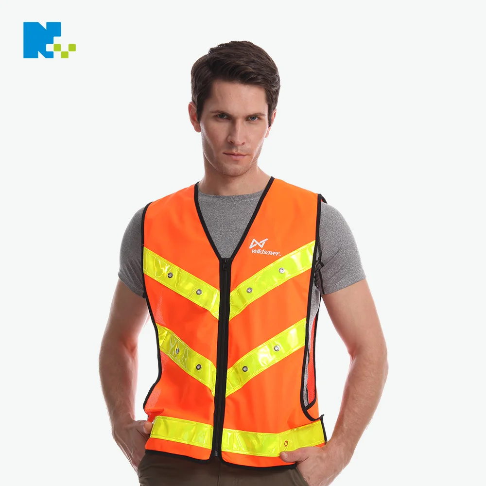 Customizable LED Reflective Vest Night Construction Highlight ...