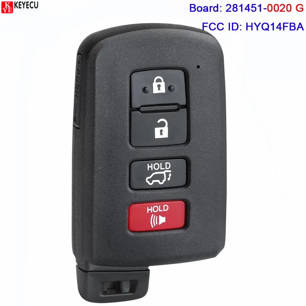 KEYECU for Toyota RAV4 2013 2014 2015 2016 2017 2018 Smart Keyless ...