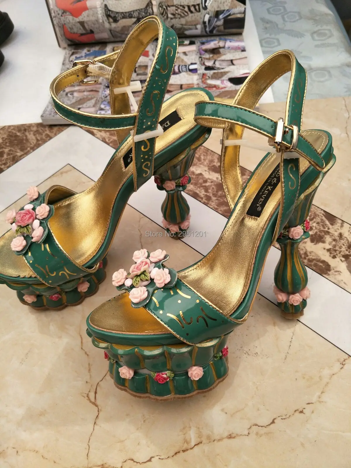 Summer Ladies Luxury Sandals Flower Embroidery Platform Women Floral ...