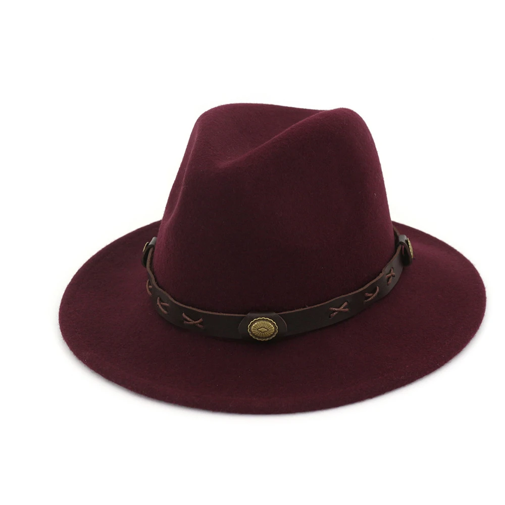 Sombrero de fieltro de lana para hombre y mujer, Sombrero de Panamá ...