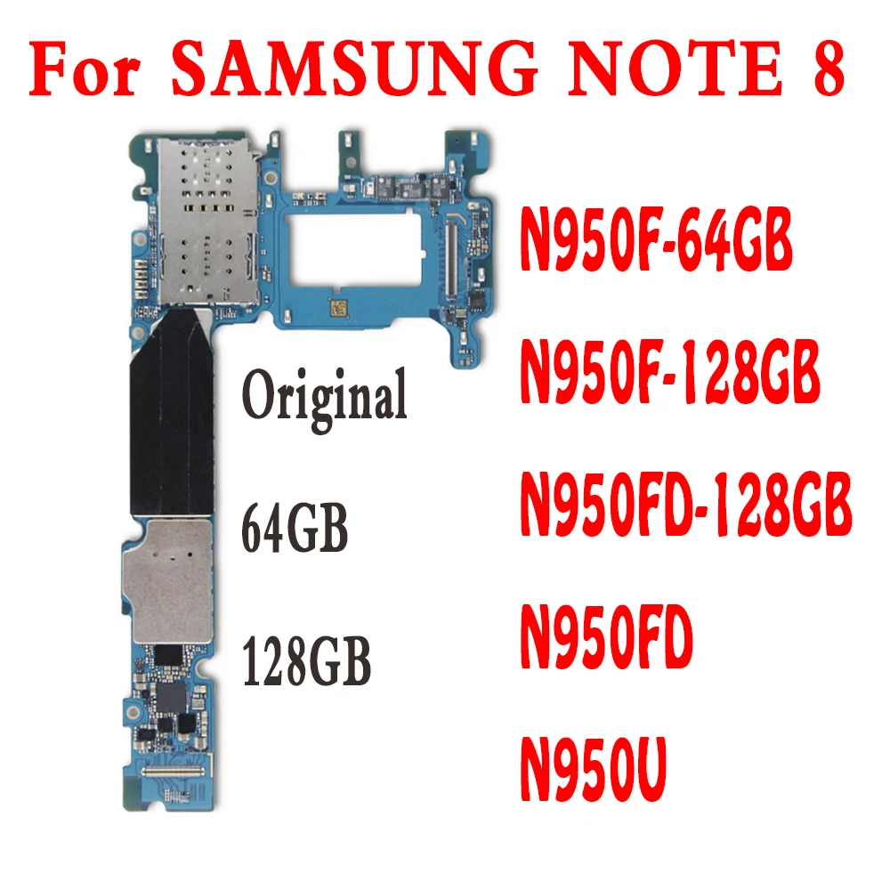 Free-ship-For-Samsung-Galaxy-Note-8-N950F-N950FD-N950U-Motherboard ...