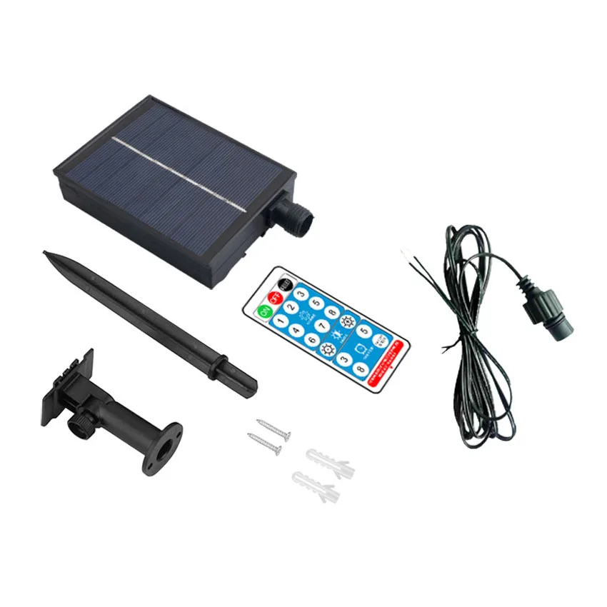 Solar-Panel-With-8-Flash-Modes-Remote-Controller-Male-and-Female ...