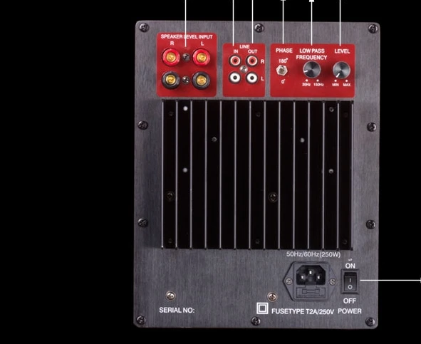 High power 300W active subwoofer power amplifier board 10 inch 12 inch ...