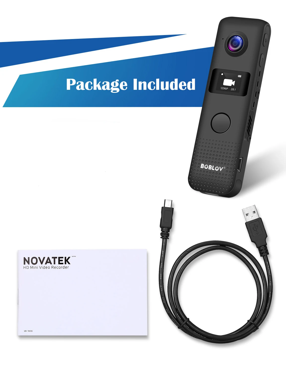 Caméra miniature,Mini caméra professionnelle HD 1296P 64G WIFI, Micro ...