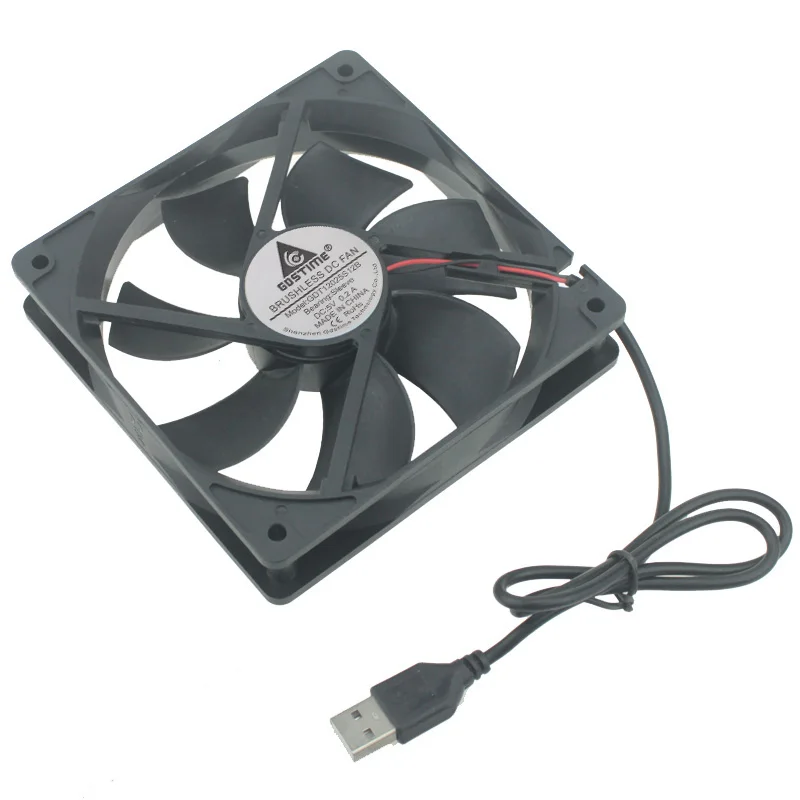 chassis fan 12V high speed high air volume CPU cooling DC5V USB plug ...