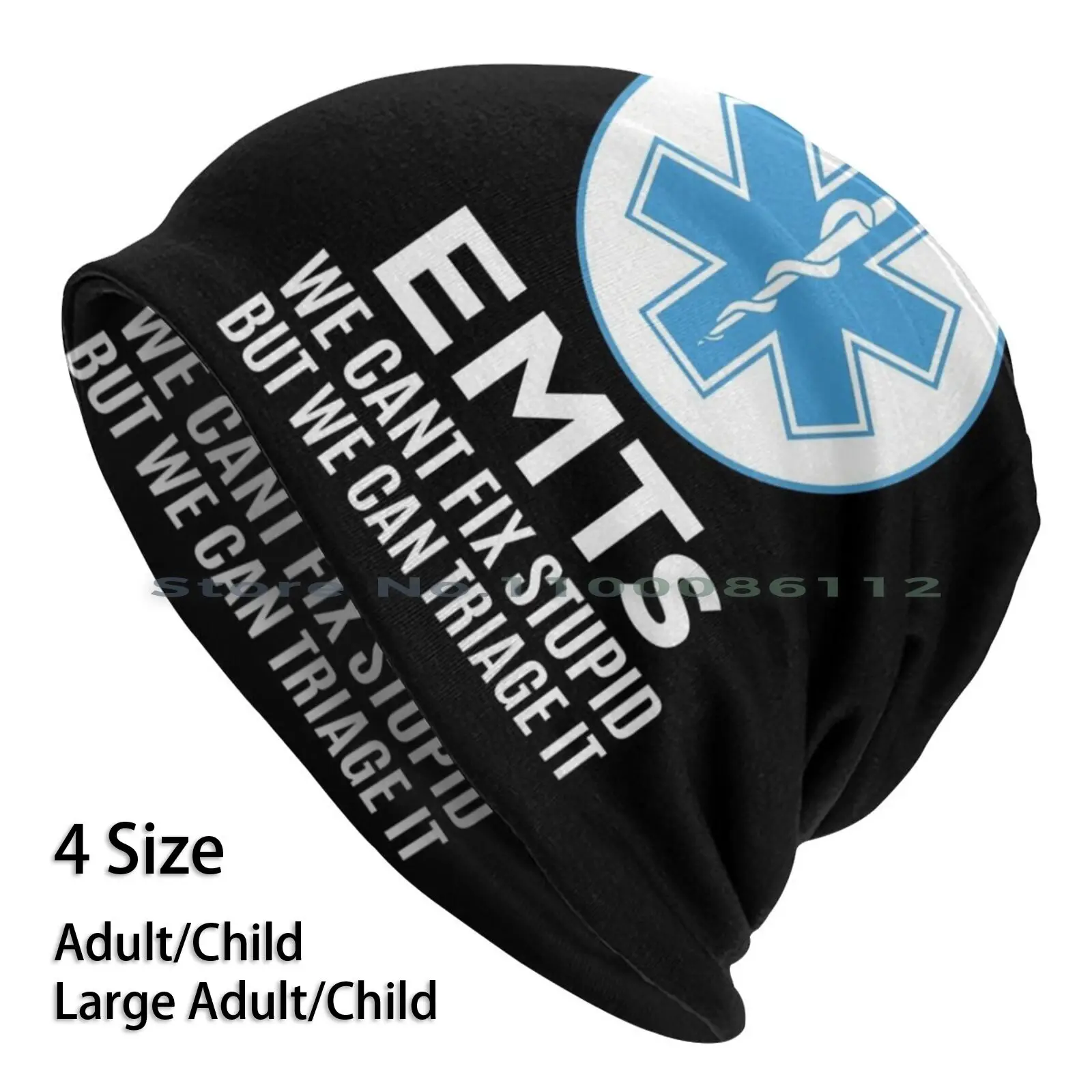 Funny-Emts-We-Cant-Fix-Stupid-Paramedic-Graphic-Beanies-Knit-Hat ...