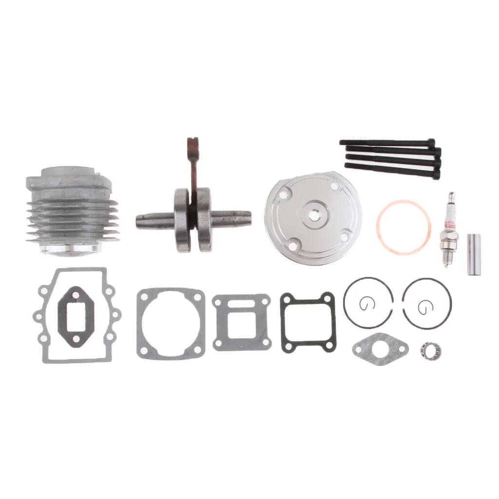 Gas Engine Motor Kits DIY Dirt Bike 49cc 2 Stroke Big Bore Top End Kit ...