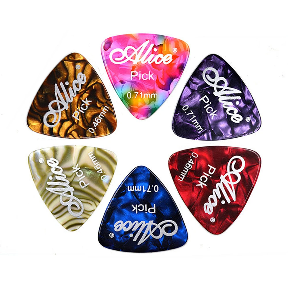 15pcs Alice Celluloid Triangle Guitar Picks Plectrums Mediator 0.46 0. ...