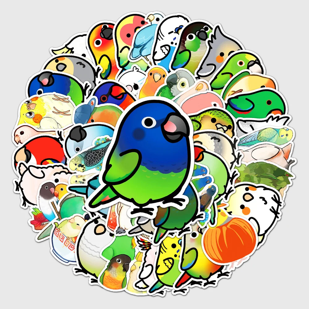 10-50PCS-Chubby-Bird-Parrot-Sticker-DIY-Craft-Scrapbooking-Album ...