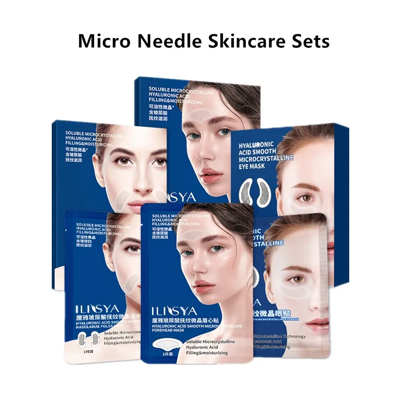 Micro Needle Skincare Sets Hyaluronic Acid Patch- 1 Box Eye Mask, 1 Box ...