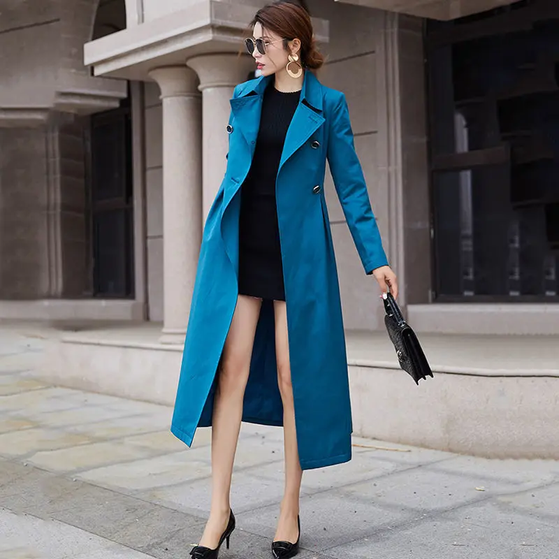 Aqua Trench Coat