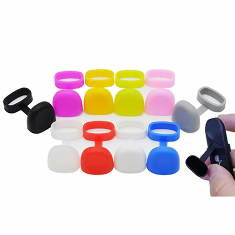Flat 21mm vape pen silicone dust-proof cap cover with vape band vape ...