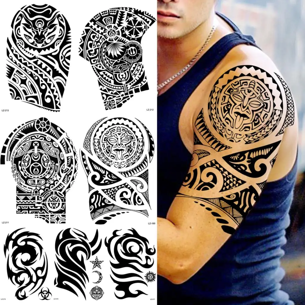 Tiki Sleeve Tattoo Designs