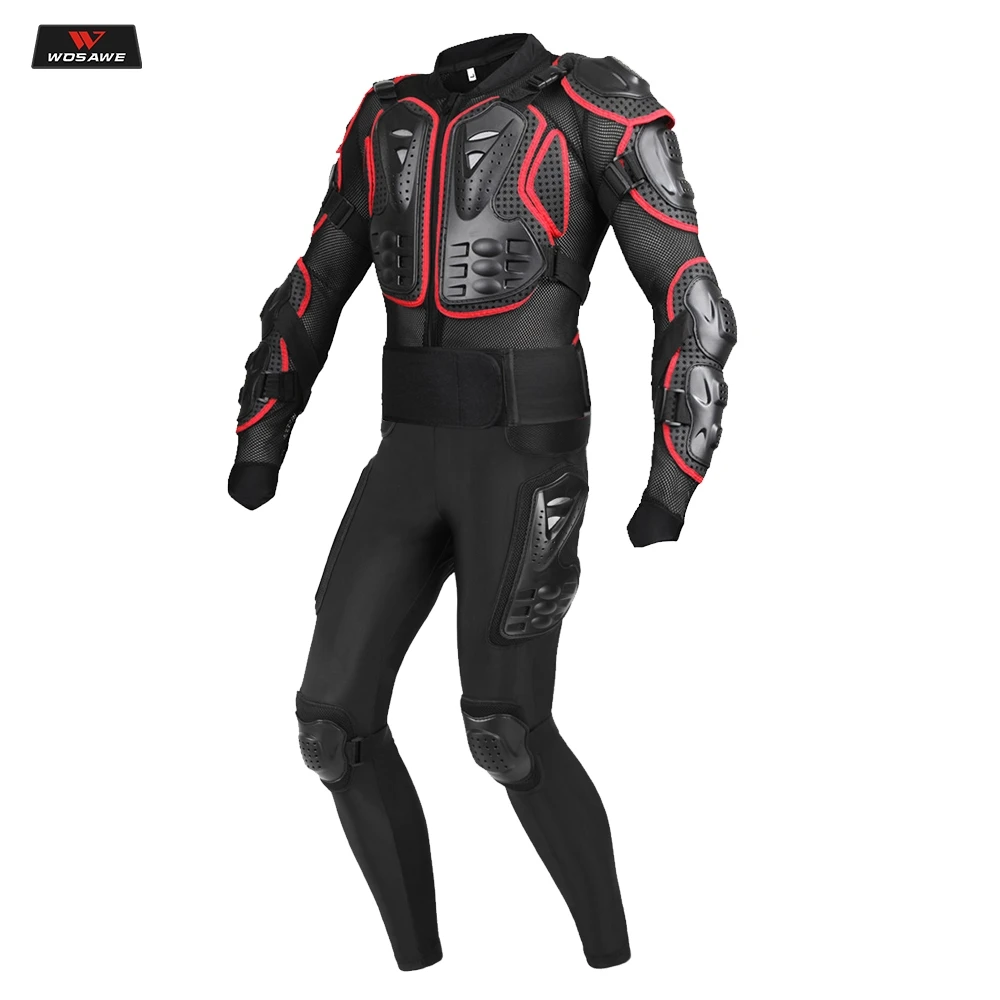 WOSAWE Motorcycle Armor Jacket Moto Racing Gear Elastic Armor Motocross ...