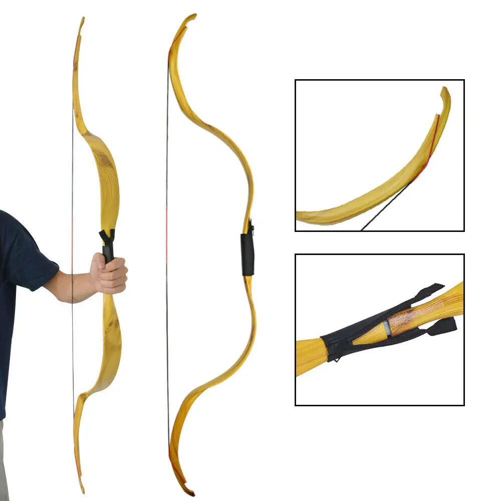 50inch Archery Traditional Bow 20lbs Takedown Recurve Bow Horsebow ...