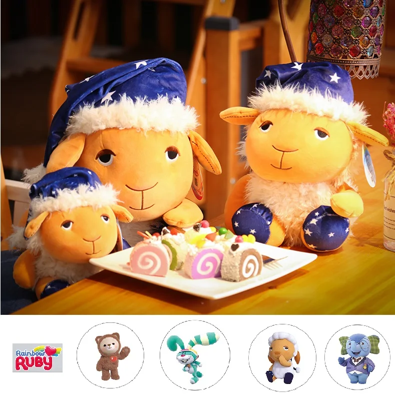 25cm-35cm-45cm-Kawaii-Plush-Sheep-Family-Rainbow-Ruby-stuffed-animals ...