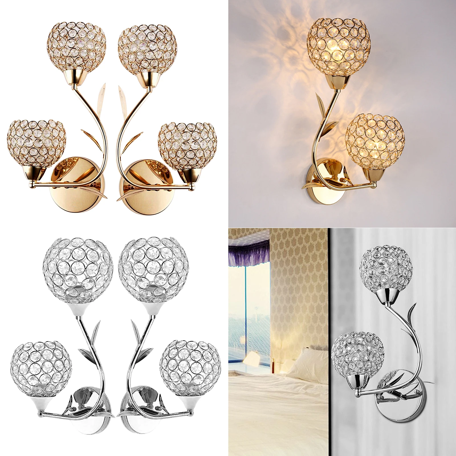 Modern-Crystal-Wall-Light-Bedroom-Wall-Sconce-Lighting-Fixture-E26-E27 ...
