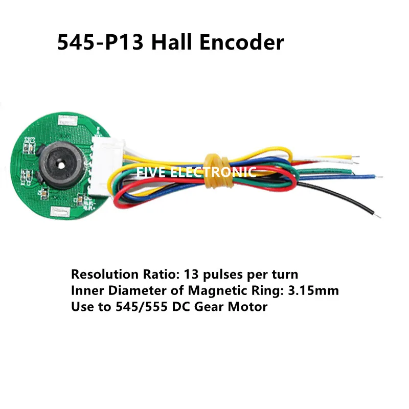 545-P13 Double Hall Magnet Encoder Code Plate Magnetic Induction Rotation Speed Direction Sensor ...