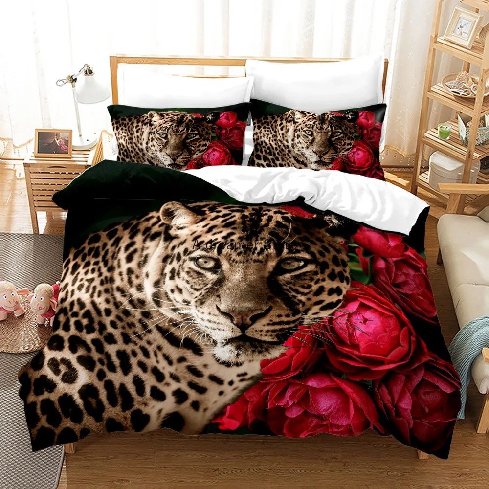 Red Zebra Print Bedding