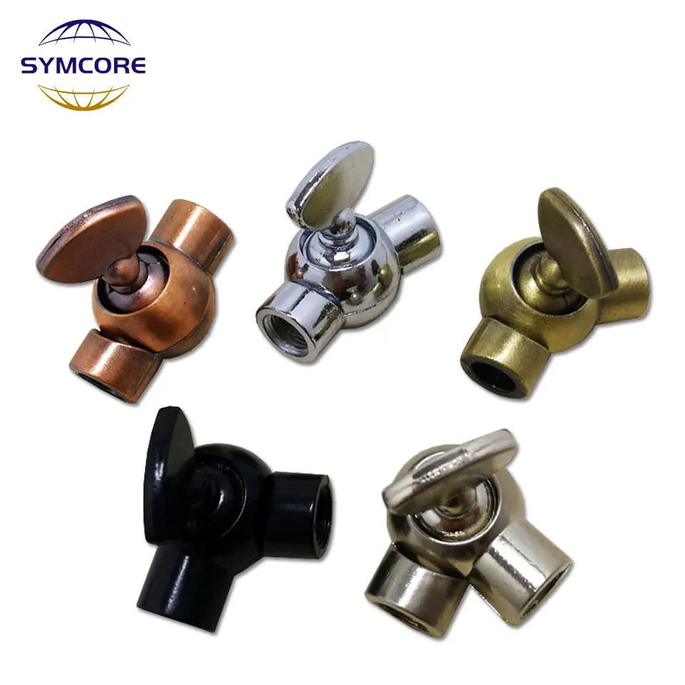 2pcs Rotating Double way Universal Head Inner teeth M10 Two way Moving ...