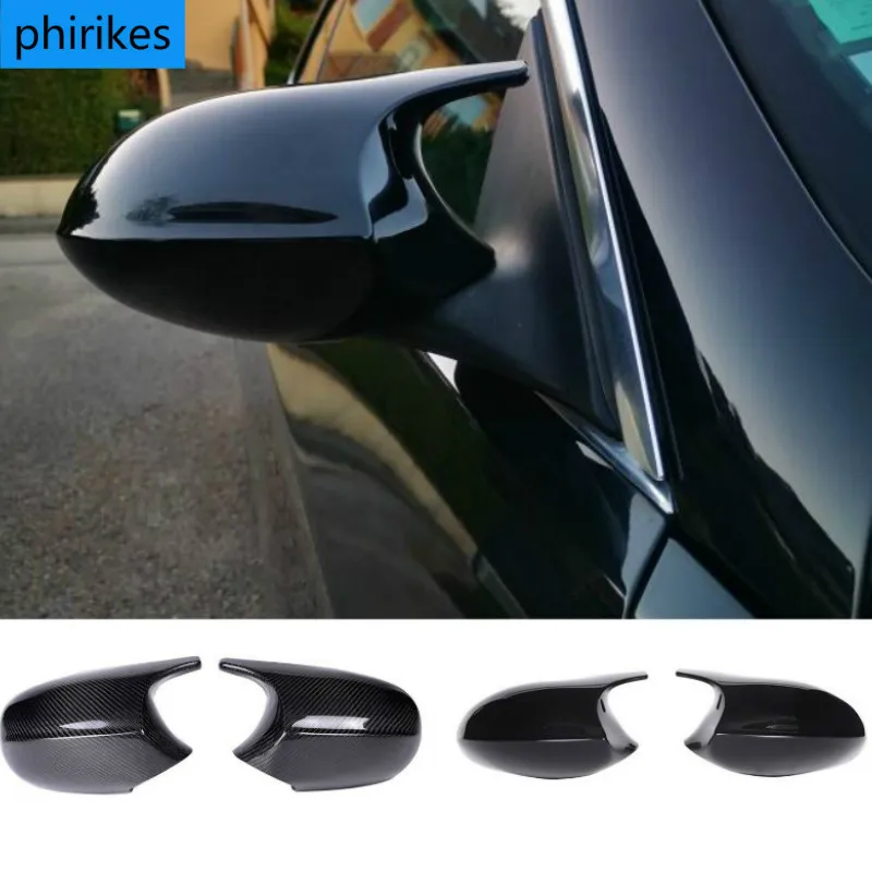 Side Rearview Mirror Cap Wing Mirror Cover Fit For BMW E90 E91 2005 ...