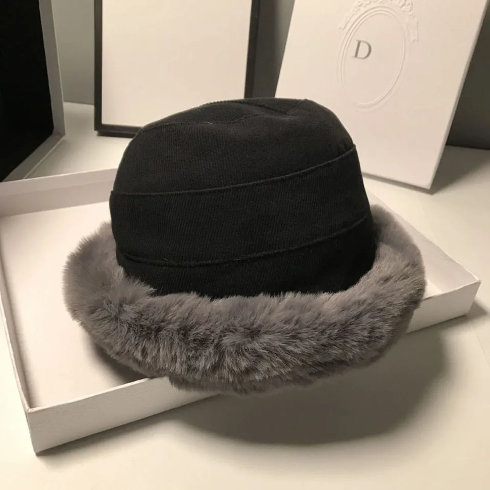 Casquette,2020 nouveau seau casquette Bomber chapeaux fourrure chapeaux ...