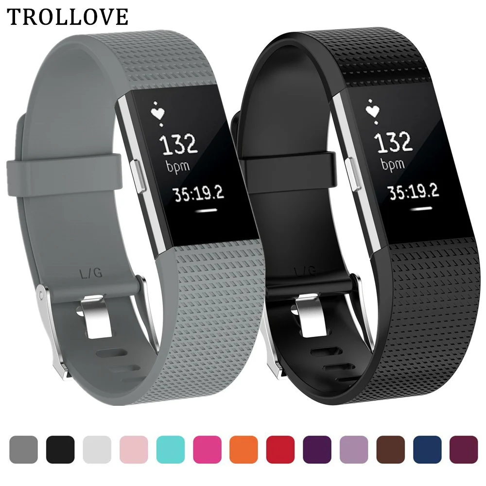 19Colors-Wristband-For-Fitbit-Charge-2-Wrist-Strap-Smart-Watch-Band ...