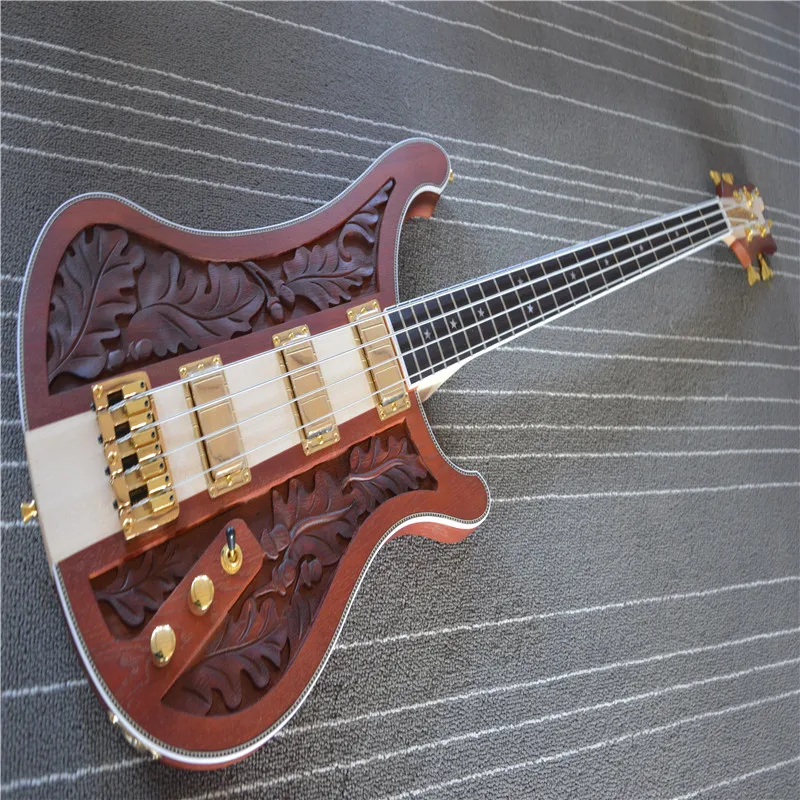 2021! NEW! Custom Rick Style Bass Guitar Mahogany Body Lemmy Kilmister ...