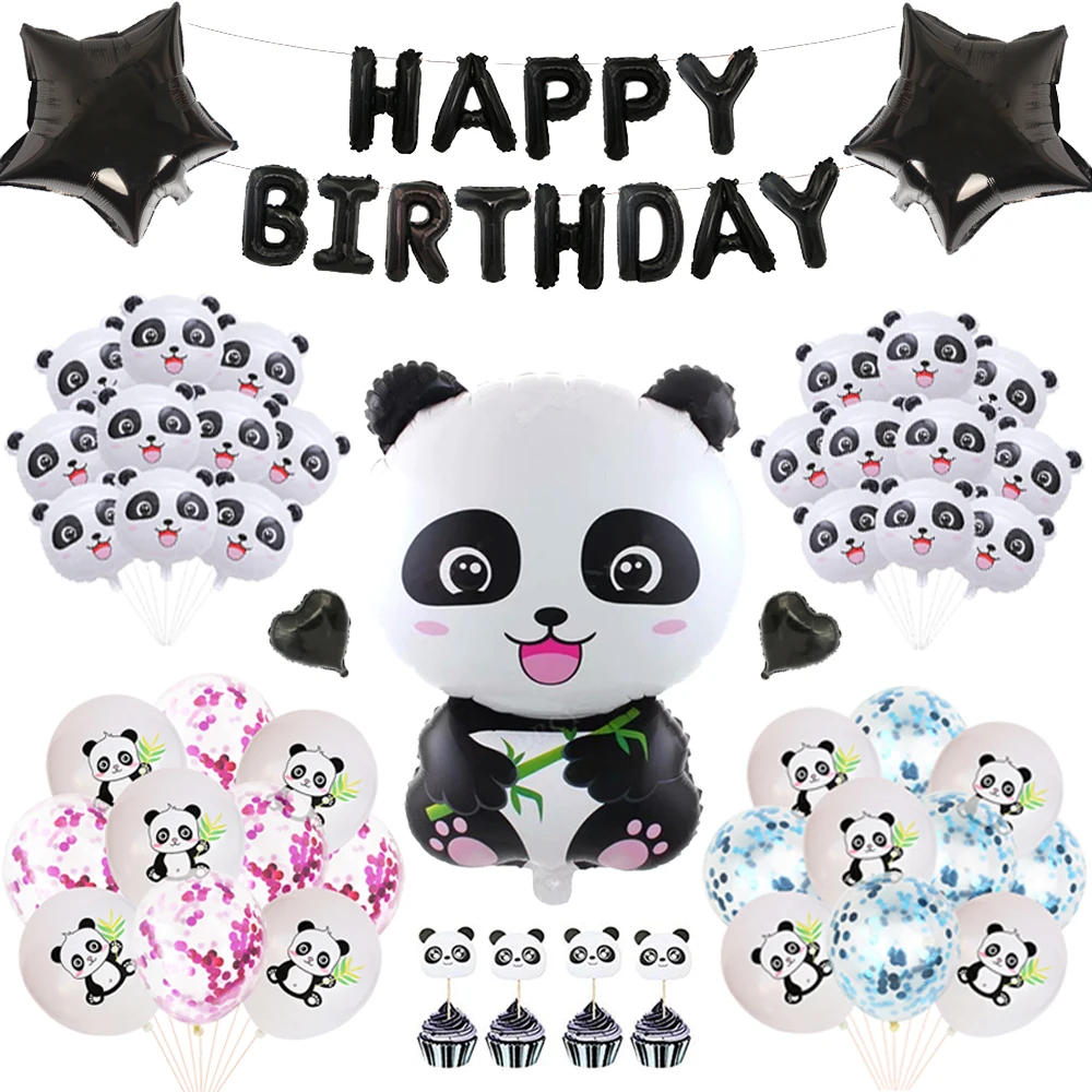 Cartoon-Panda-Foil-Balloon-China-National-Treasure-Happy-Birthday-party ...